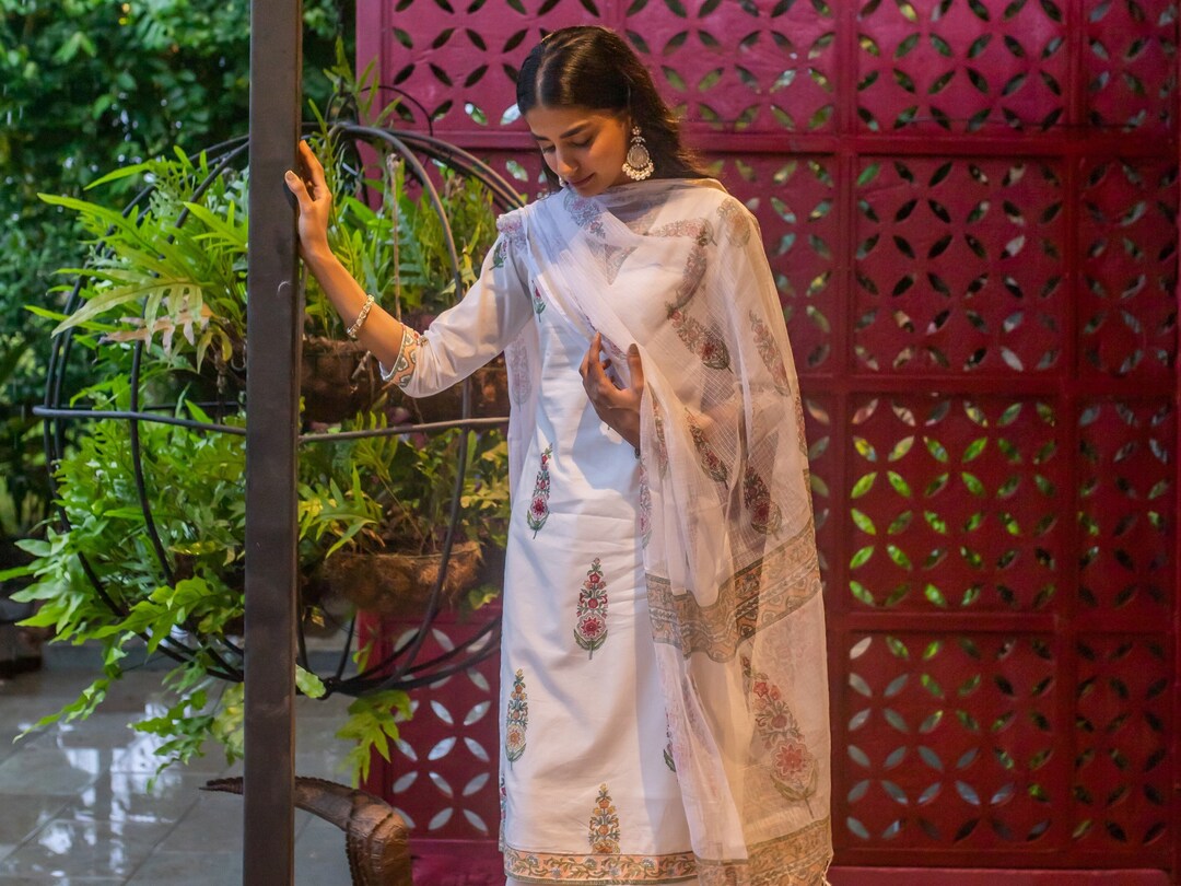Saanjh Multi Cypress Suit With Dupatta, Classic Look, Suit Set, Women ...