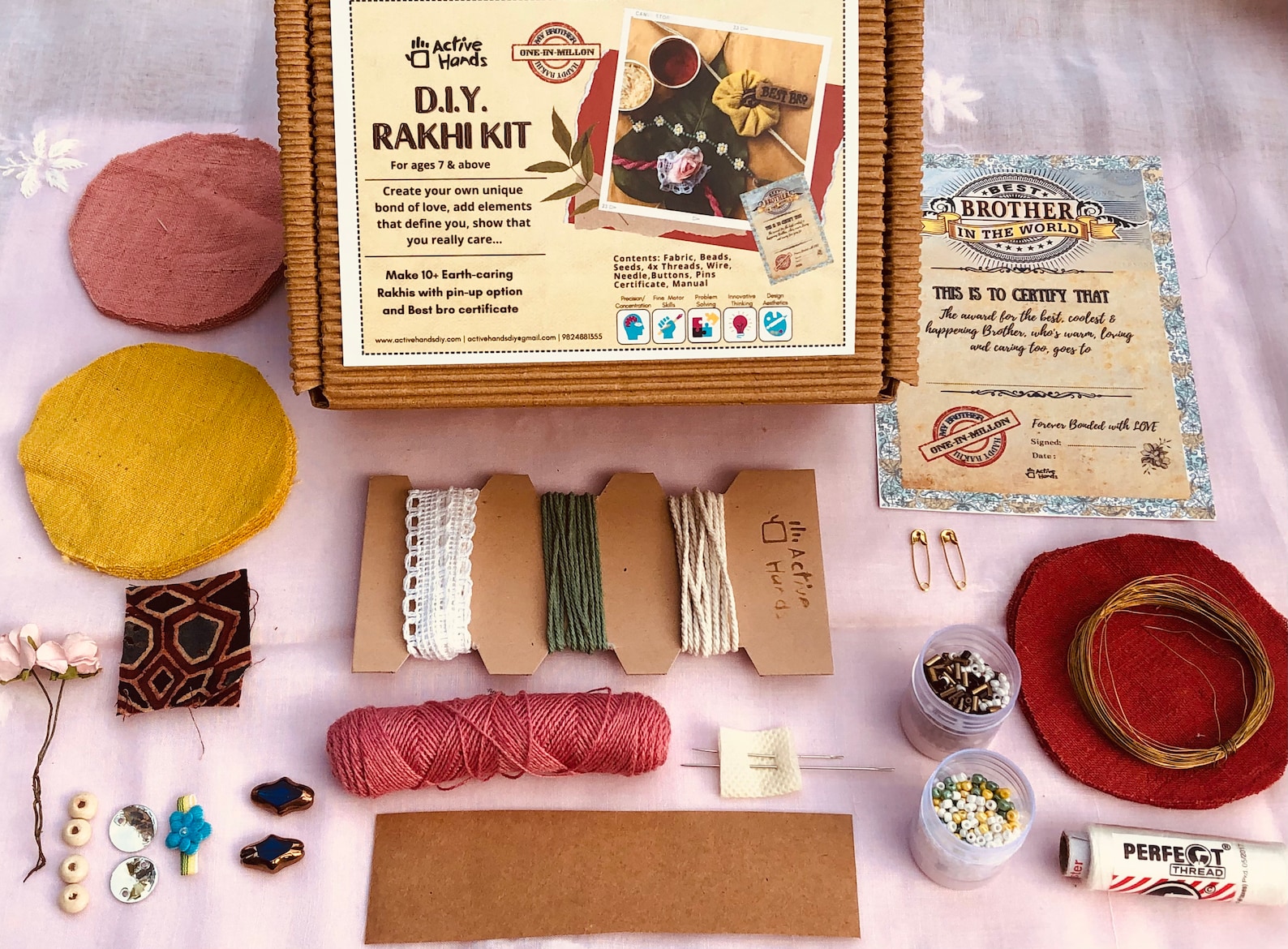 Rakhi Making DIY Kit Craft Kit Starter DIY Beginners to - Etsy