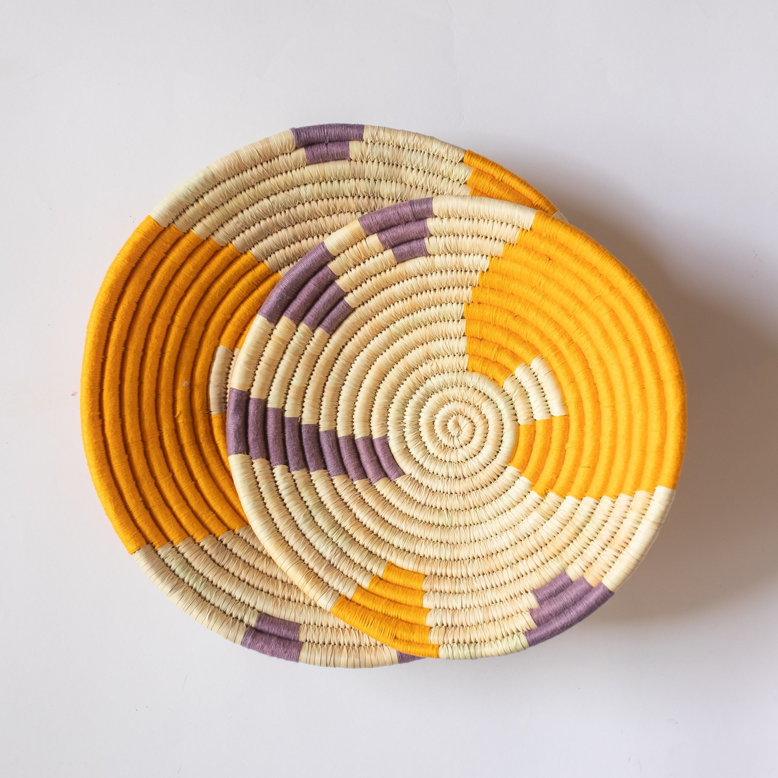 New Collection Assorted Sabai Handwoven Grass Baskets, African Plates ...