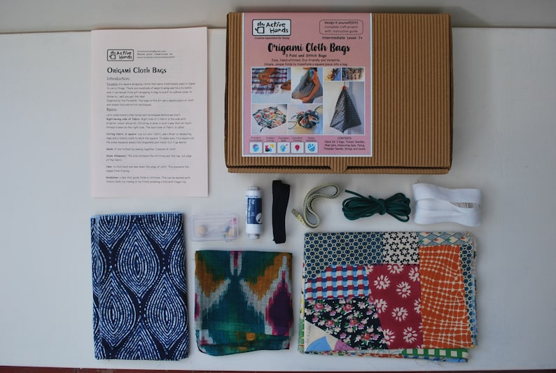 Origami Cloth Bags DIY Kit Craft Kit Starter DIY Beginners - Etsy