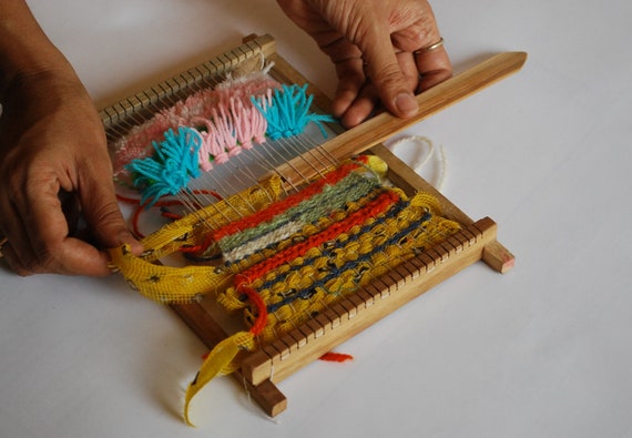 Weaving Loom Fibre to Fabric Craft Design DIY Kit Craft Kit | Etsy