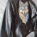 Jacket, Faux Leather Jacket, Custom, Biker Jacket, Women's, Wolf, Size ...