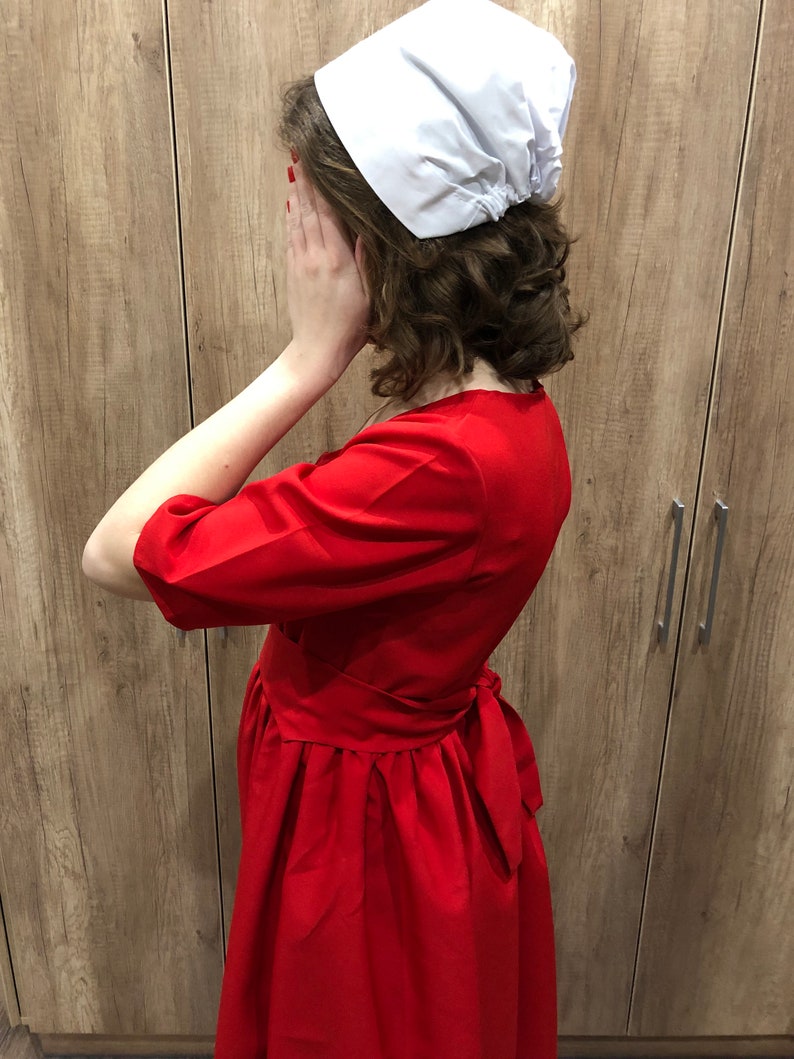 The Handmaids Tale Costume Handmaid's Tale Offred Bonnet Cap Wings ...
