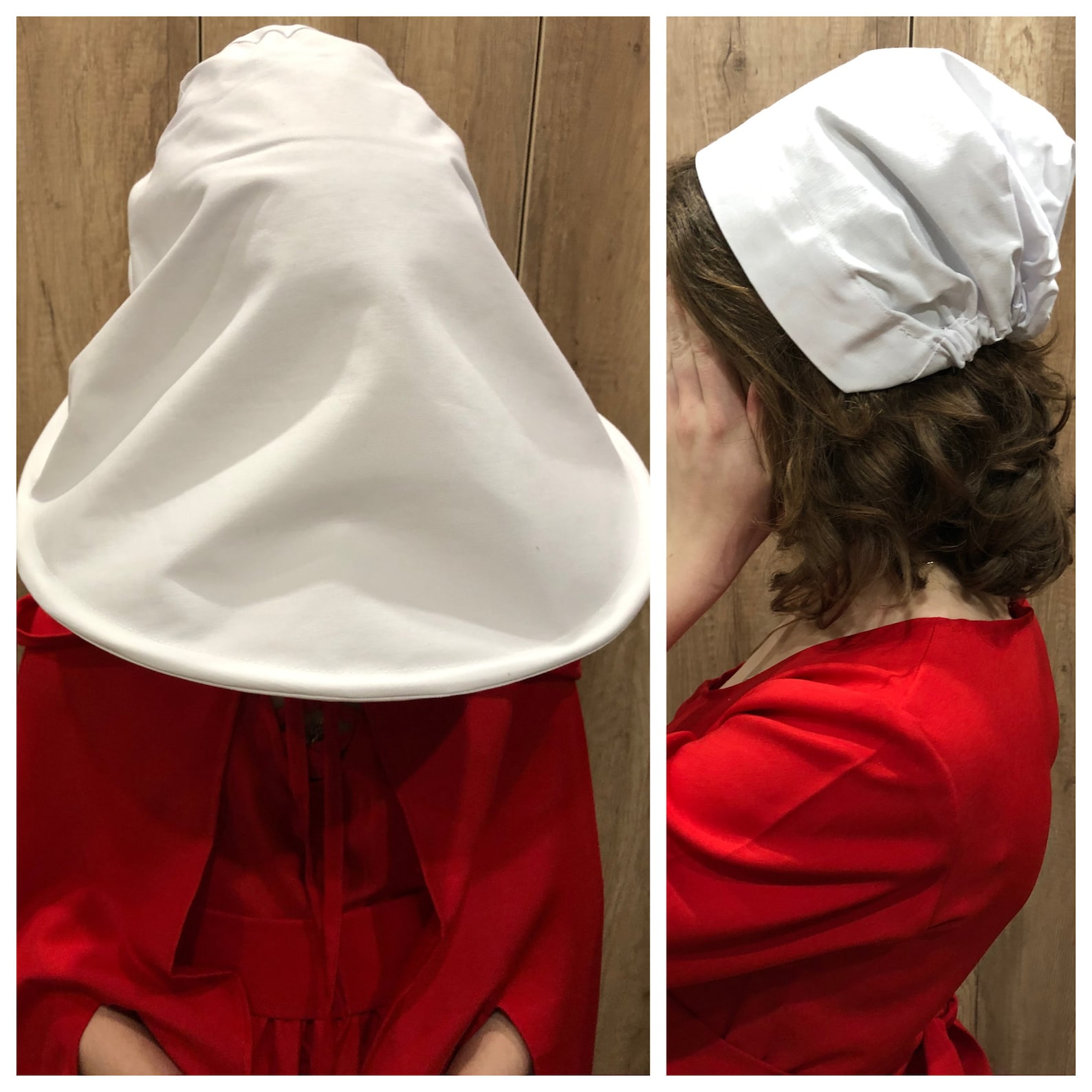 The Handmaids Tale Costume Handmaid's Tale Offred Bonnet Cap Wings ...