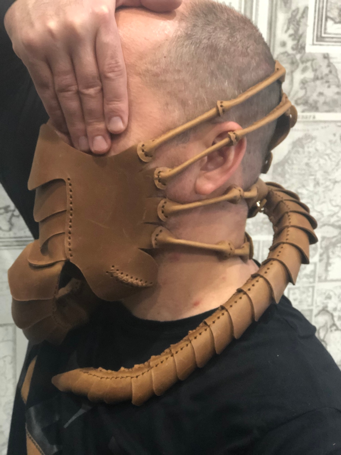 Facehugger Mask Alien Facehugger Mask Face Hugger Halloween | Etsy