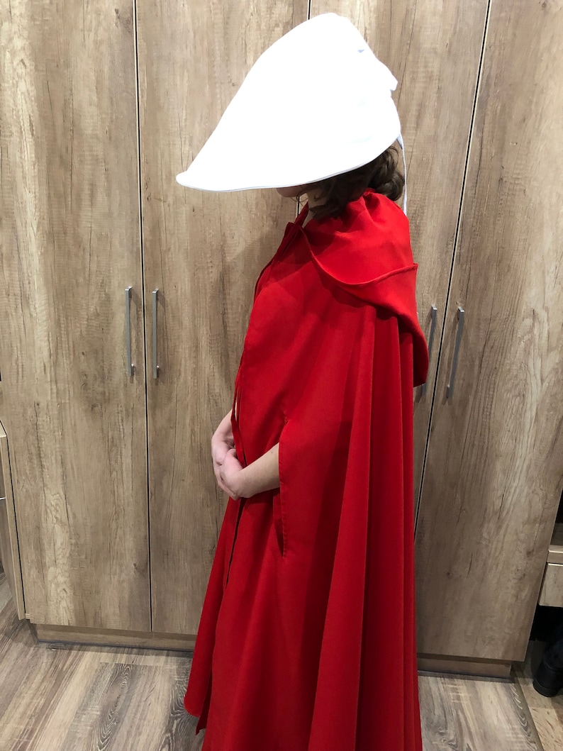 The Handmaids Tale Costume Handmaid's Tale Offred Bonnet Cap Wings ...