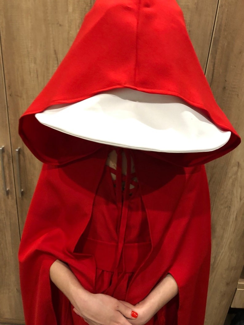 The Handmaids Tale Costume Handmaid's Tale Offred Bonnet Cap Wings ...