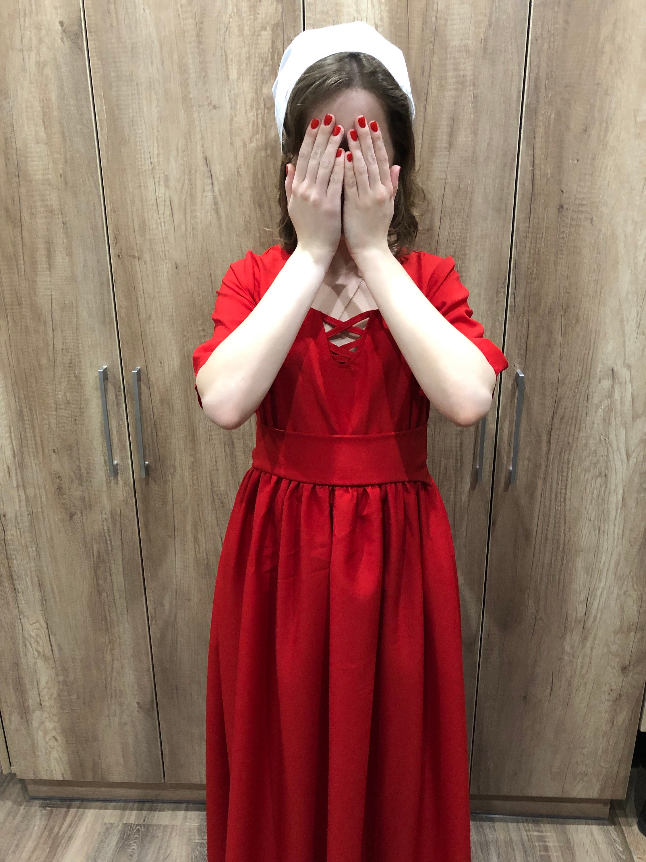 The Handmaids Tale Costume Handmaid's Tale Offred Bonnet Cap Wings ...