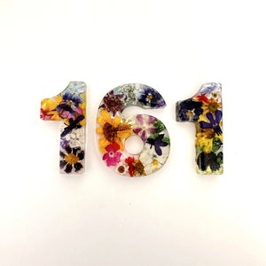 HOUSE NUMBER 5cm - FLOWERS From the Garden, Door Number, House Decor ...