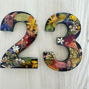 HOUSE NUMBER 9cm - FLOWERS From the Australian Bush, Home Decor, Door ...