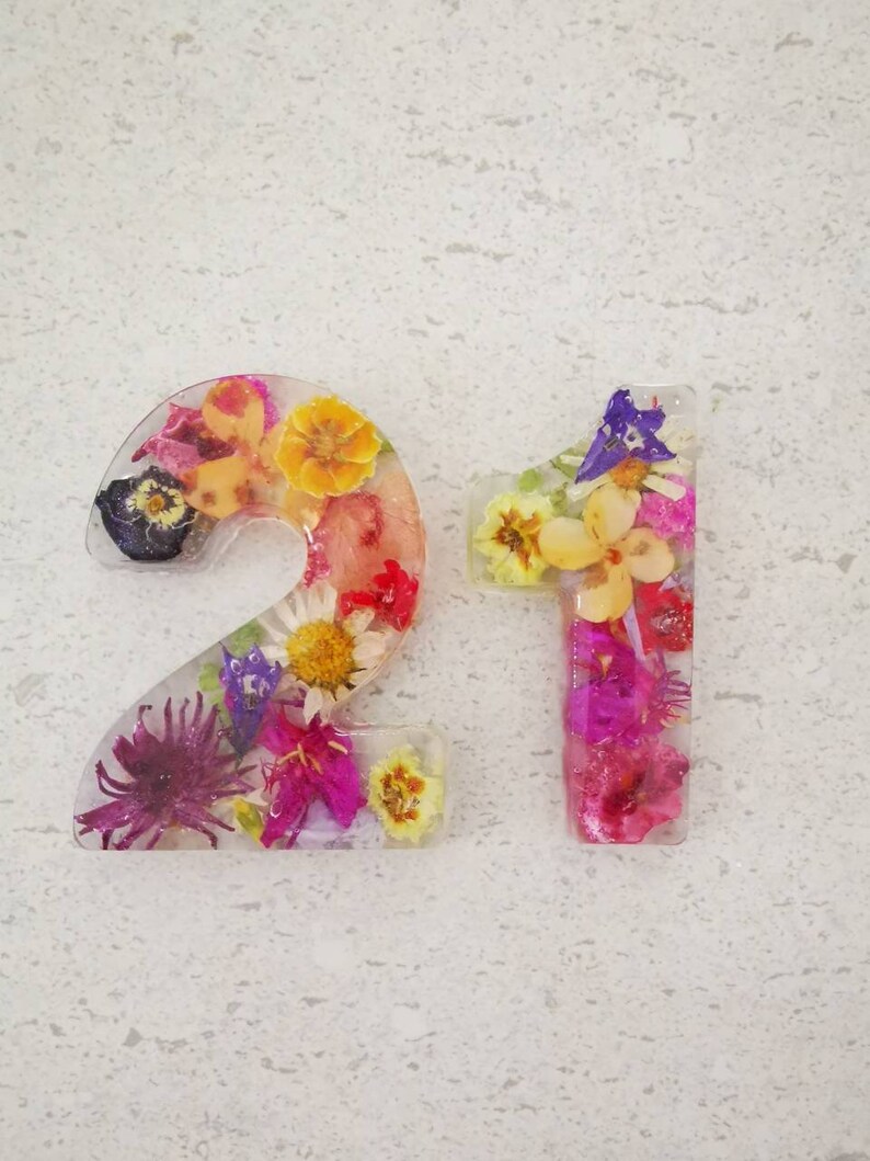 HOUSE NUMBER 5cm FLOWERS From the Garden Door Number House - Etsy