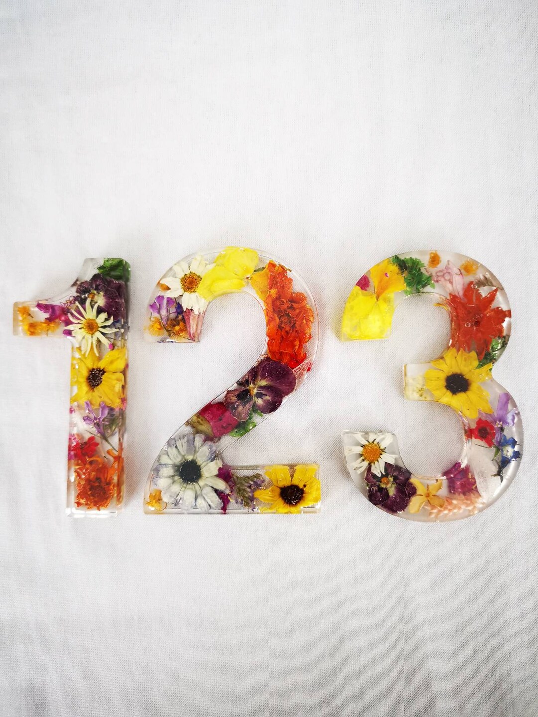 HOUSE NUMBER 9cm - FLOWERS From the Garden, Home Decor, Street Sign ...