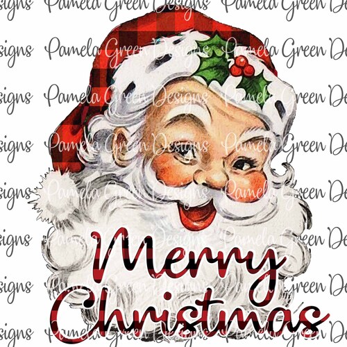 Santa Sublimation Transfer Design .PNG FILE - Etsy
