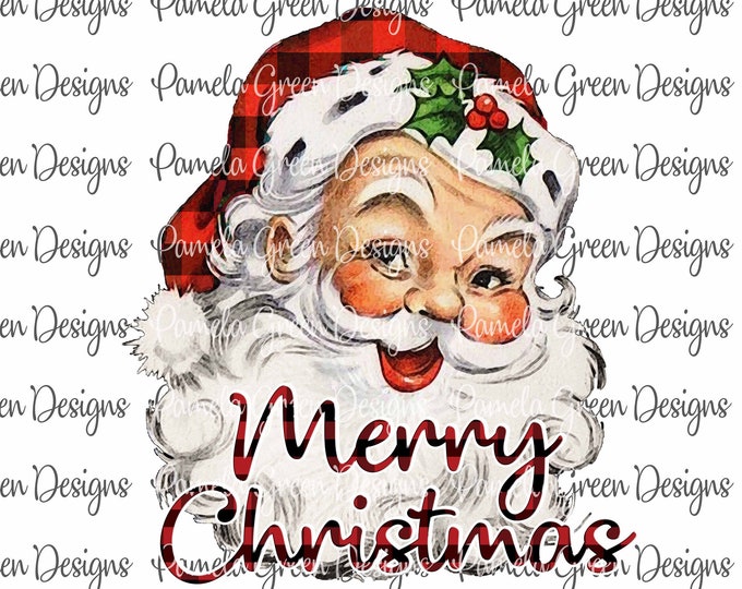 Santa Sublimation Transfer Design .PNG FILE - Etsy