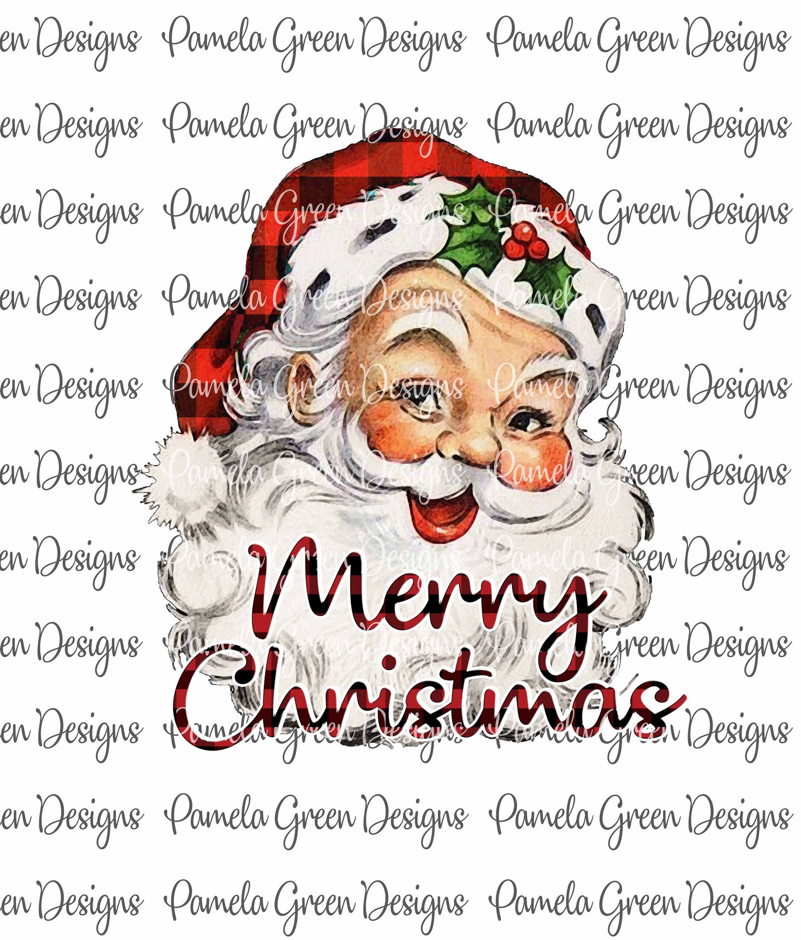 Santa Sublimation Transfer Design .PNG FILE - Etsy