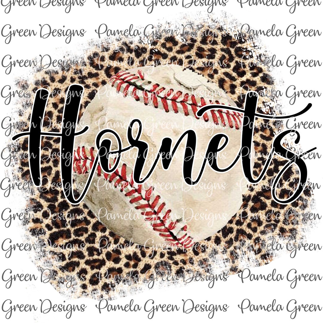 Mom Hornets Leopard Baseball Laces Sublimation Design Download Graphic ...