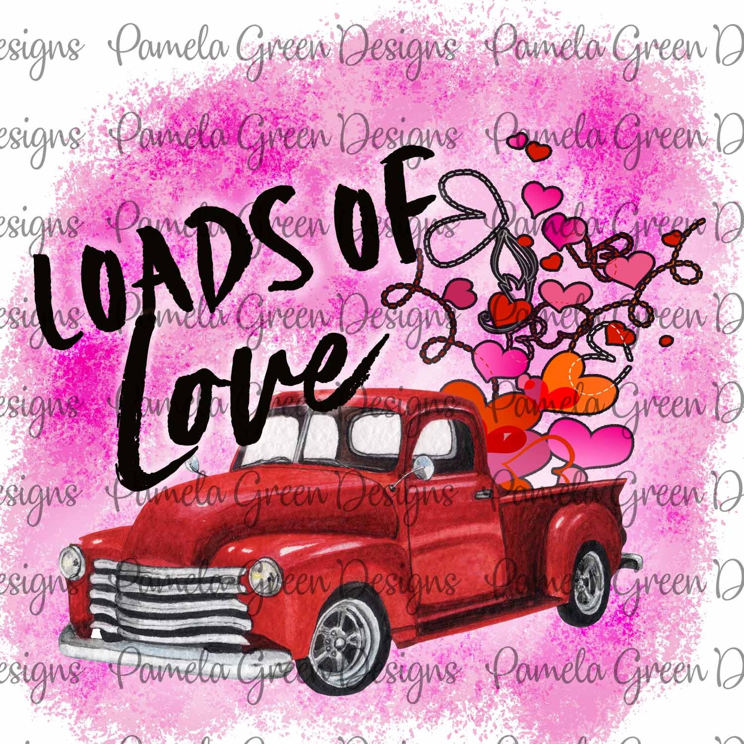 Loads of Love Valentines Old Vintage Retro Truck Heart - Etsy