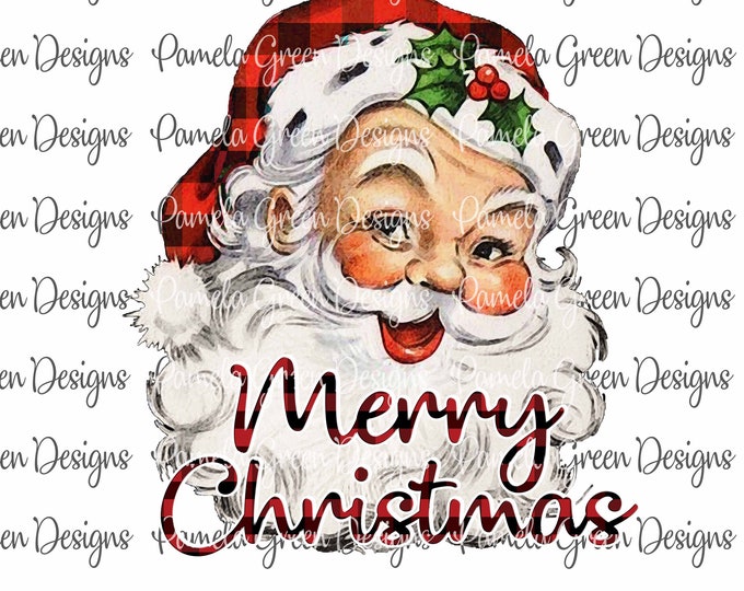 Santa Christmas Sublimation Design PNG Instant Download Digital Design ...