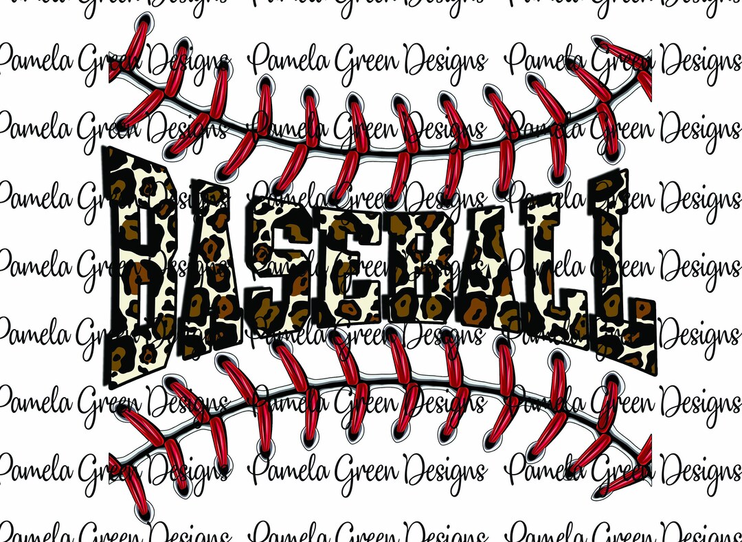 Leopard Baseball PNG Sublimation Design Digital Download Graphic ...