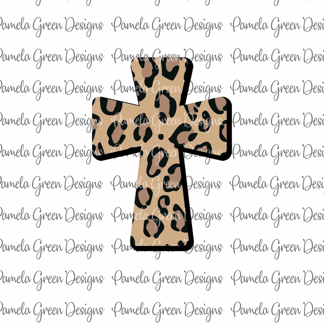 Leopard Christian Cross Religious Jesus Crosses Sublimation - Etsy