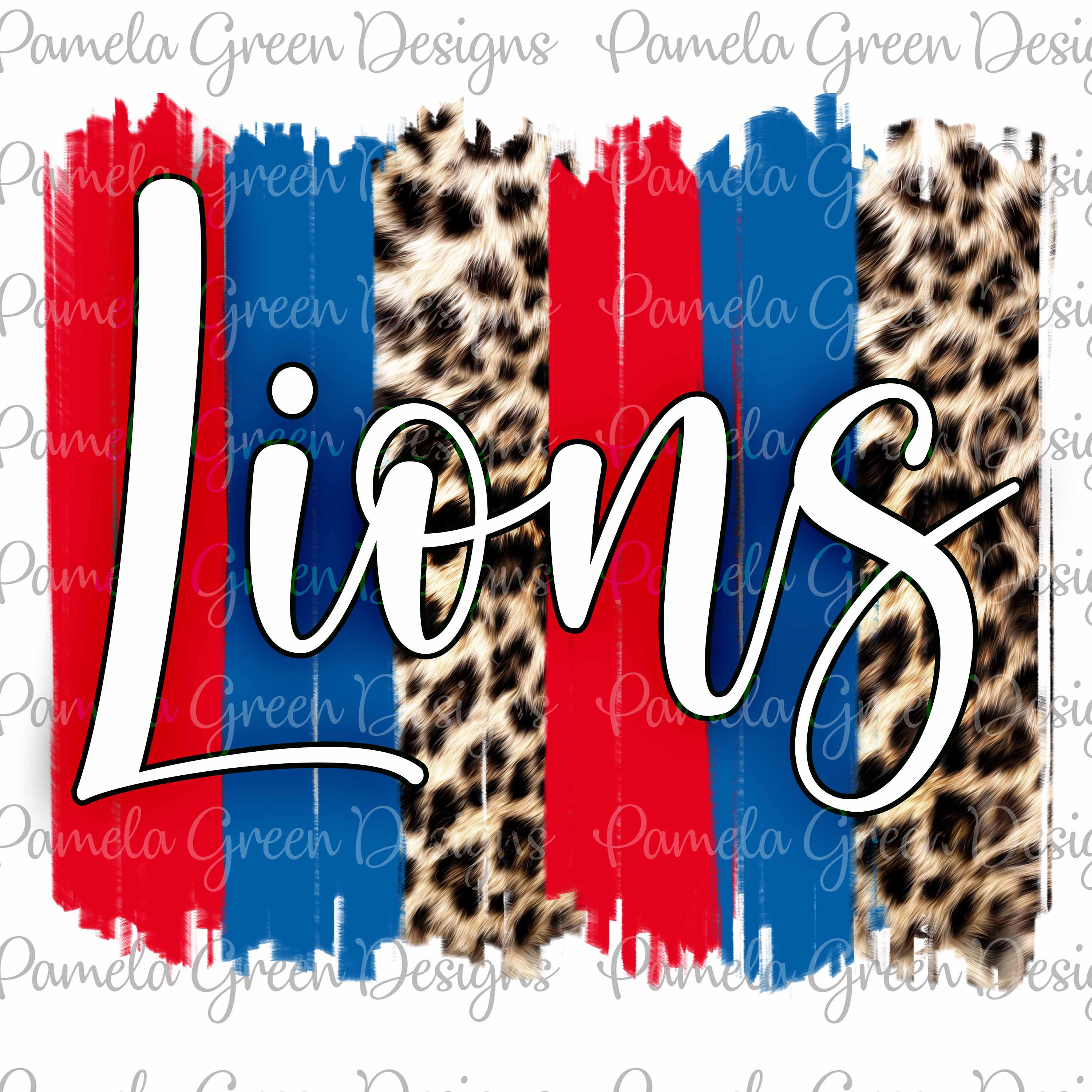 Lions School Mascot Baseball Football Soccer Basketball PNG | Etsy