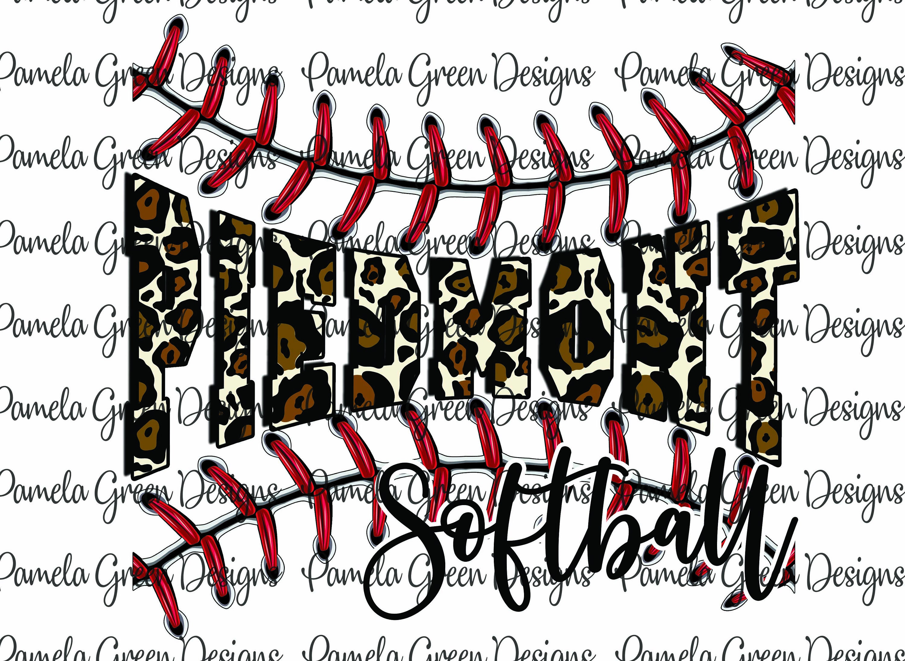 Leopard Softball Piedmont PNG Sublimation Design Digital | Etsy