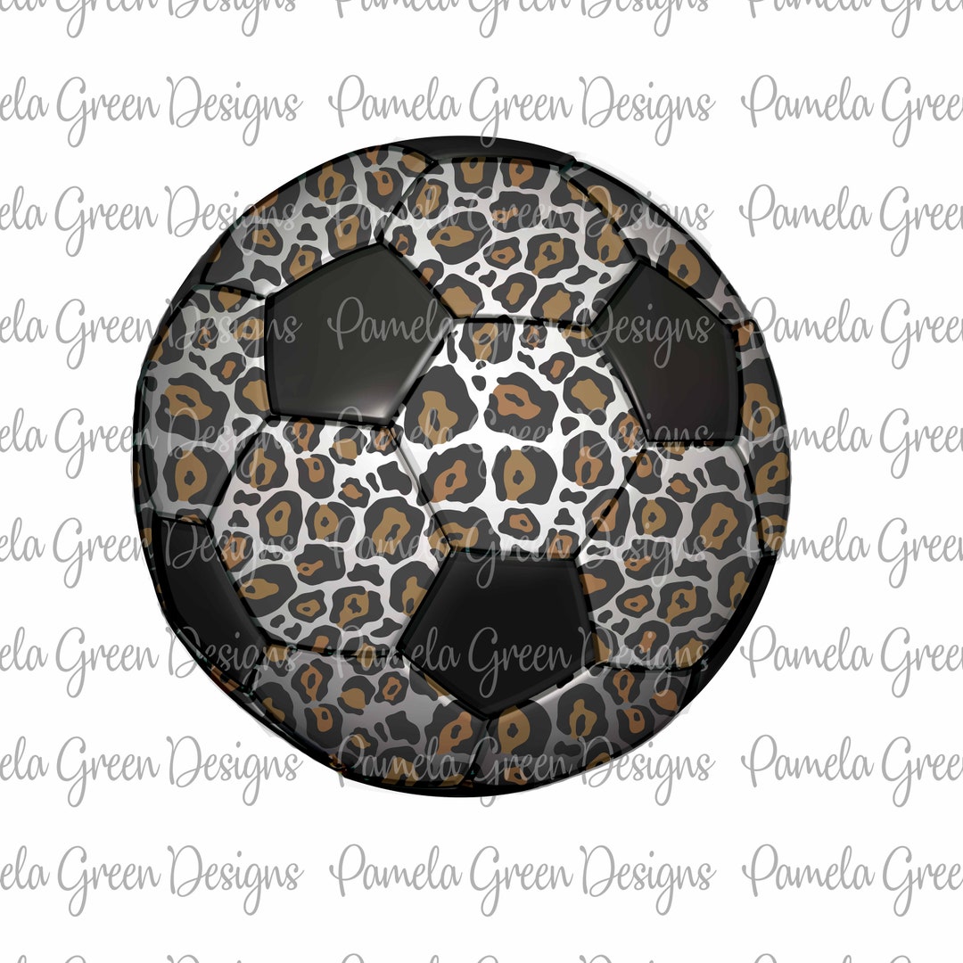 Soccer Leopard Sublimation Design Download Graphic PNG Clipart Designs ...