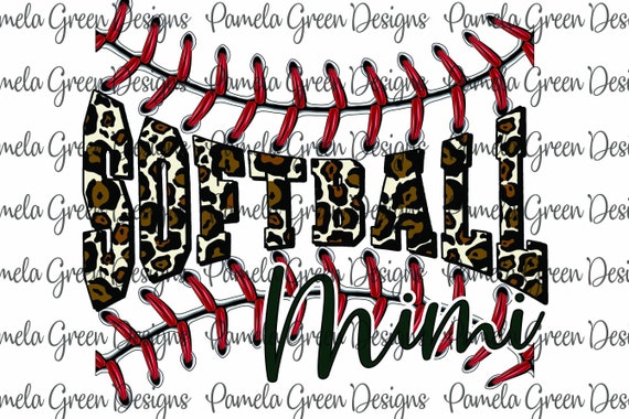 Leopard Softball Mimi PNG Sublimation Design Digital Download - Etsy
