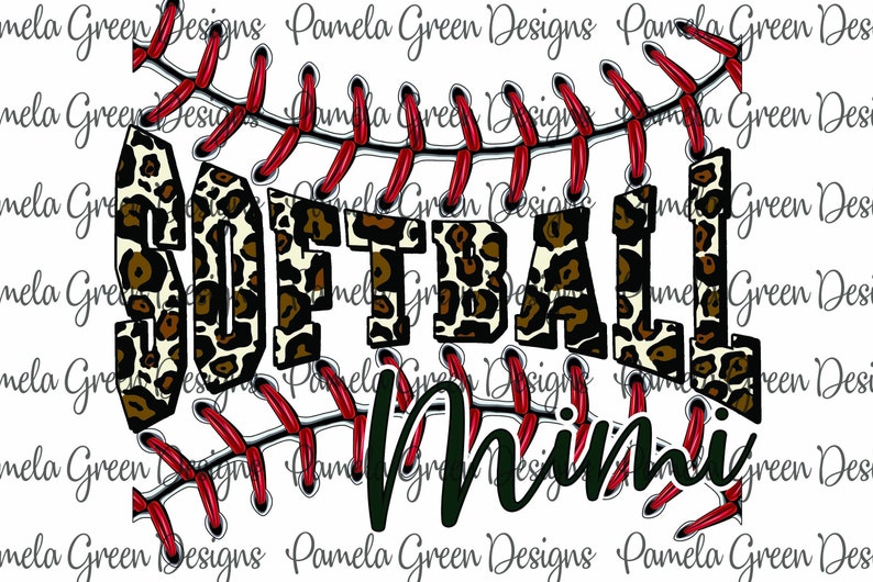 Leopard Softball Mimi PNG Sublimation Design Digital Download - Etsy