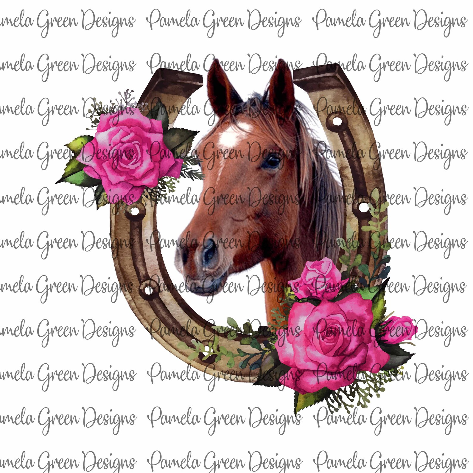 Horse Lover Png Hot Pink Horse Sublimation Designs Downloads - Etsy