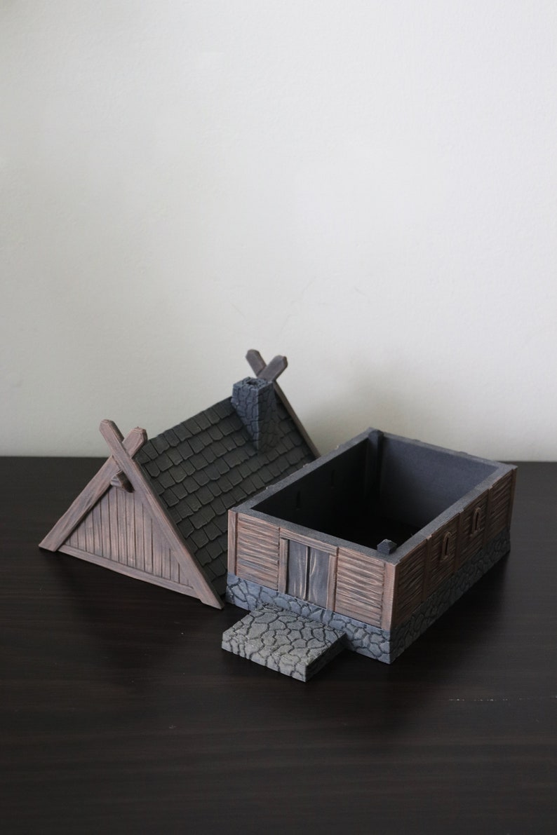 Medieval House Dnd, Fantasy - Fully Painted - Etsy