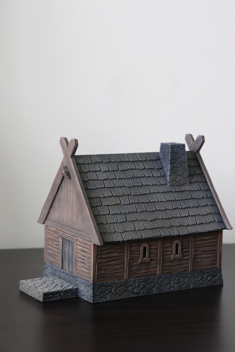 Medieval House Dnd, Fantasy - Fully Painted - Etsy