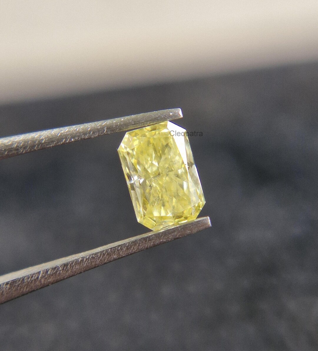 0.45CT Radiant Cut Lab-grown Diamond: Fancy Intense Yellow CVD Stone - Etsy