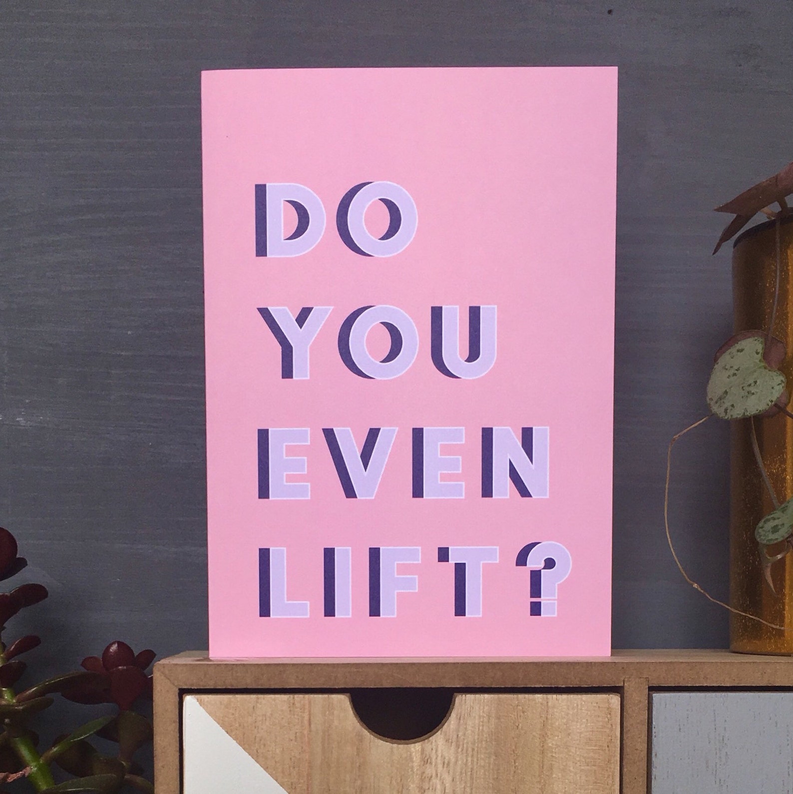 Do You Even Lift Greetings Card Weightlifting Gym Fitness Coach PE ...