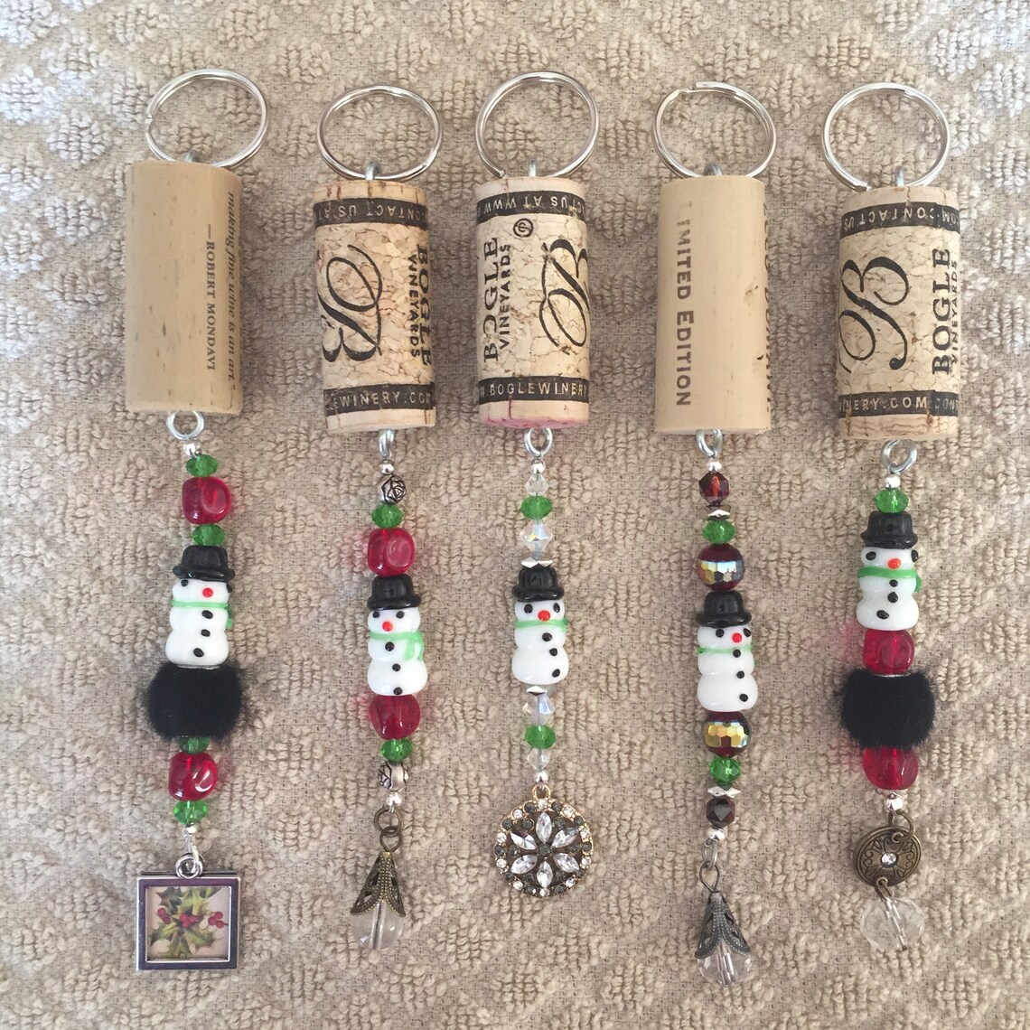 Wine Cork Key Chains - Etsy