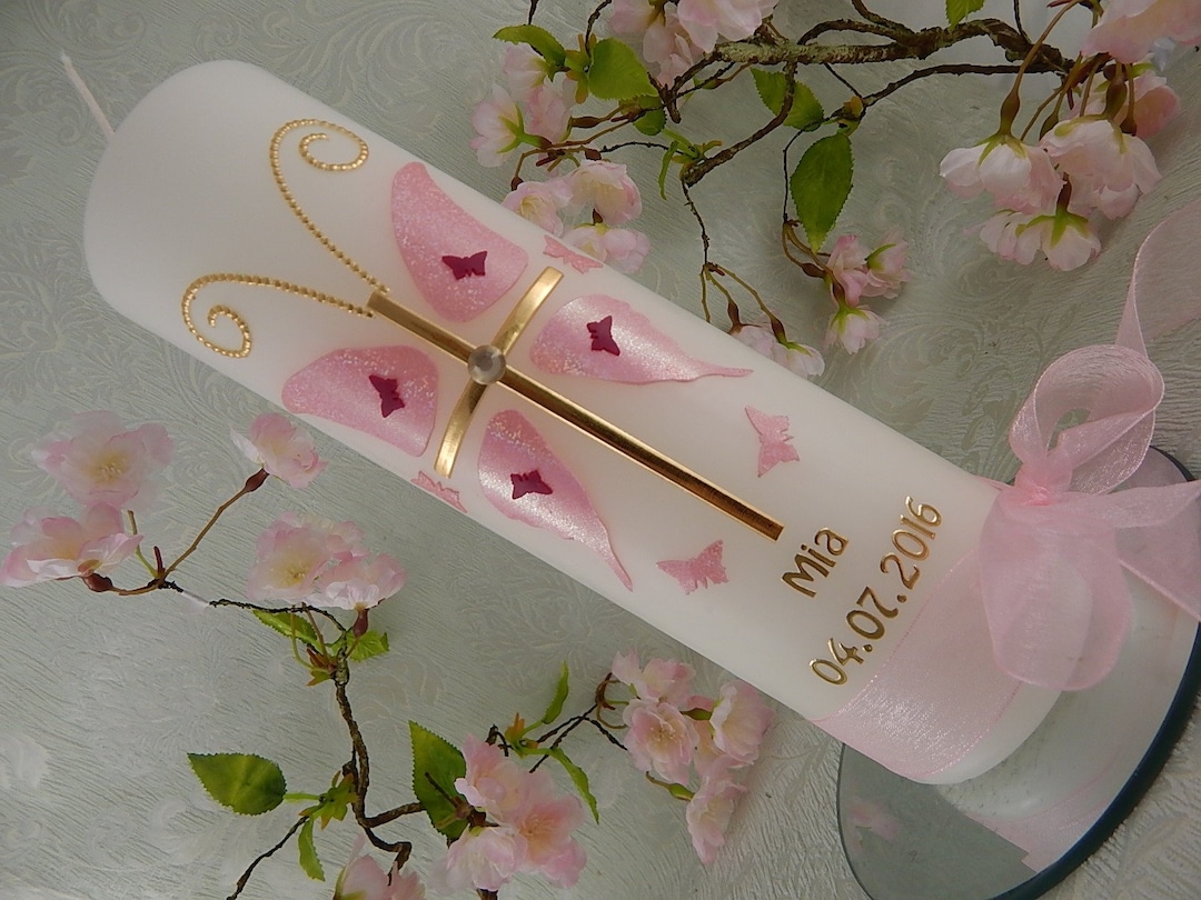 Baptism Christening Candle 250/70 Mm Original Design TKR173 - Etsy