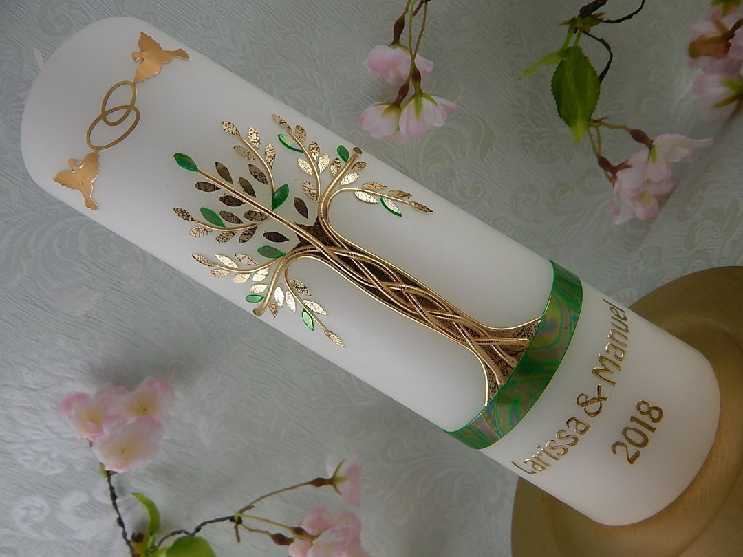 Wedding Candle Tree of Life 250x70 Mm Original Design HKR540 - Etsy