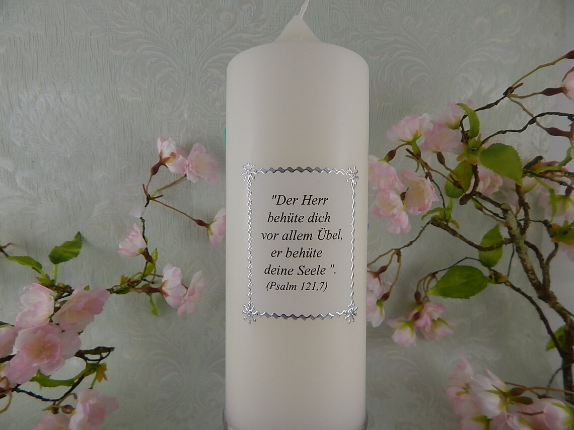 Christening Candle Baptism Candle Communion Candle - Etsy