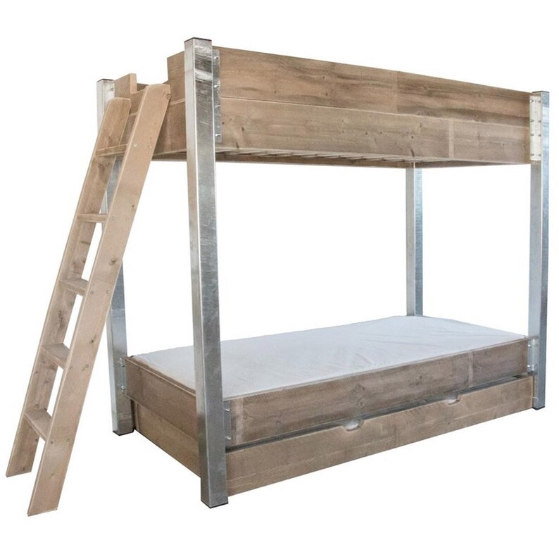 Timber / Scaffolding Wood Bunk Bed / Loft Bed - Etsy