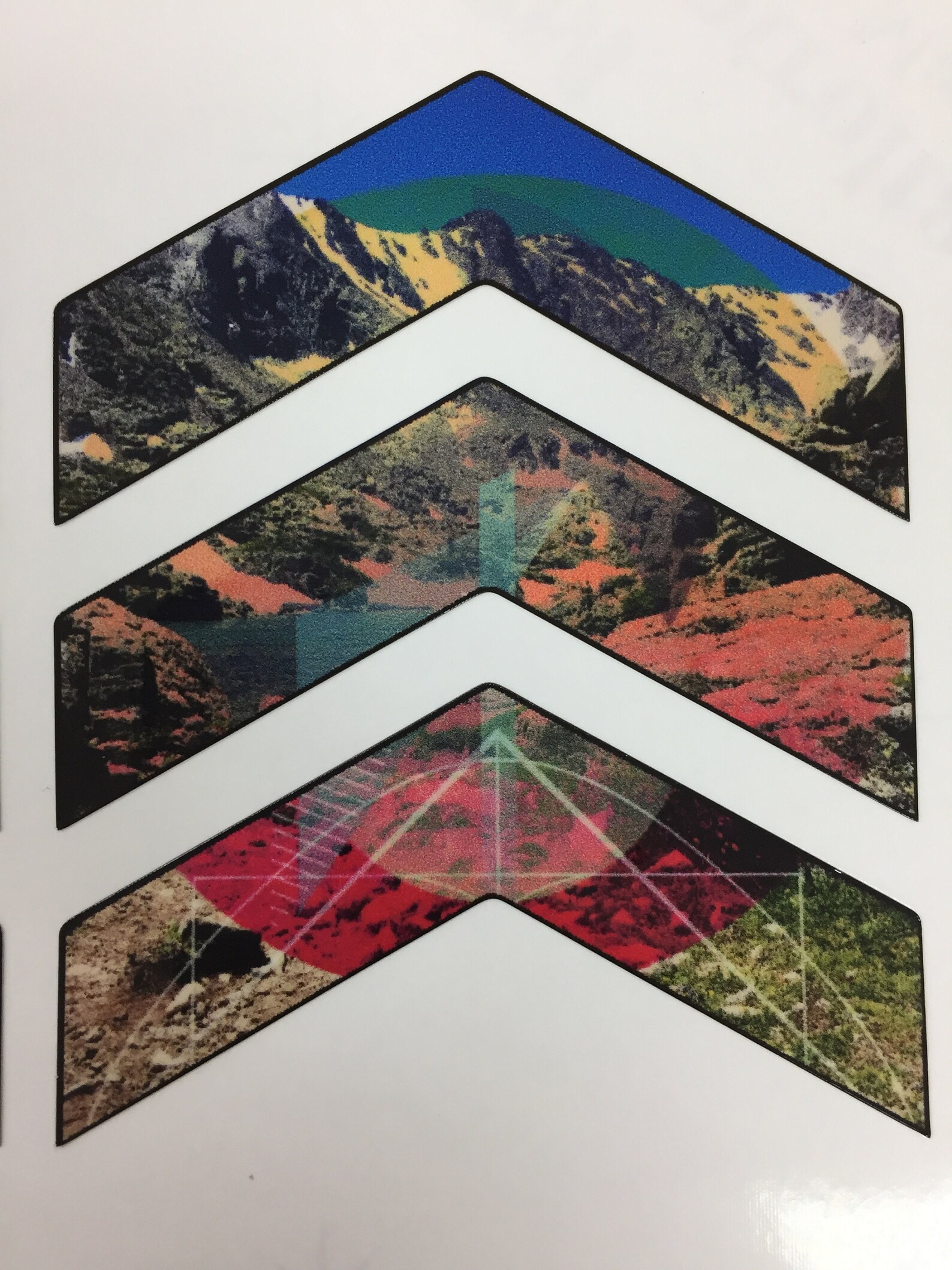 Chevron Mountain Decal - Etsy