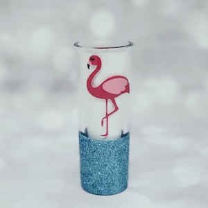 Flamingo Shot Glass, Glitter Shot Glass, Birthday Shot Glass - Etsy