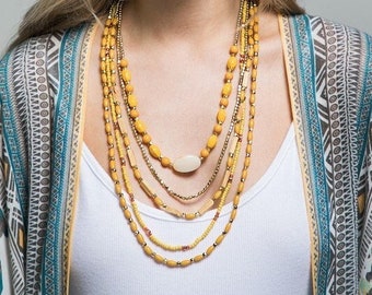 Multi Tiered Necklace - Etsy