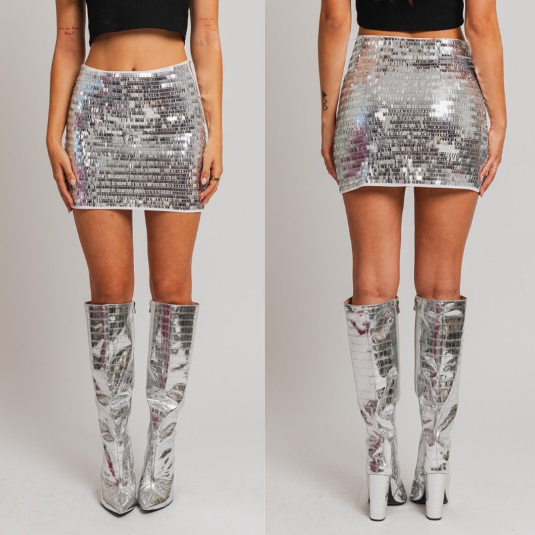 Medium Bestselling Sequin Skirt Festival Clothing Rave Outfit Festival Skirt Sarong Tie Wrap