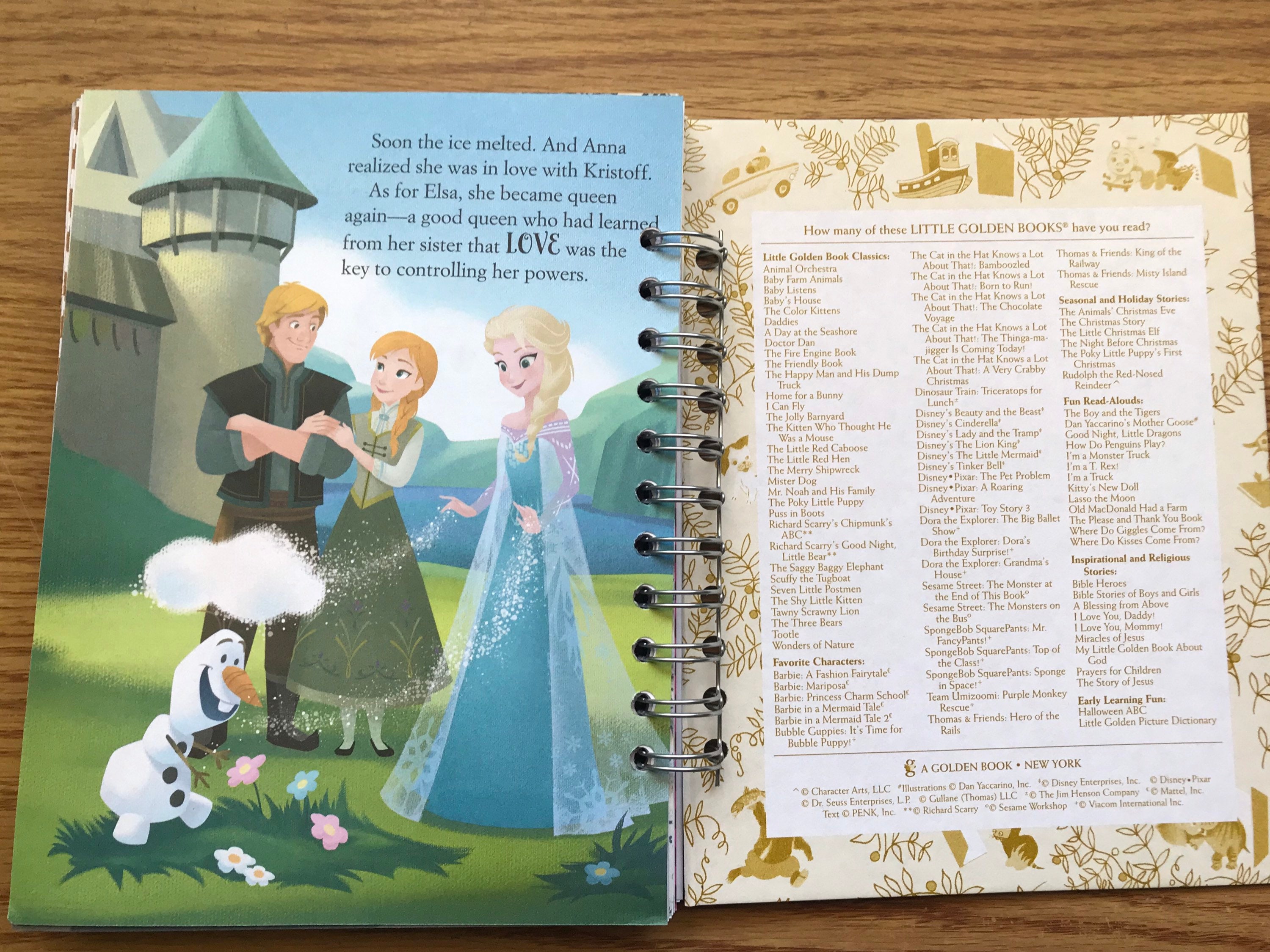 Little Golden Book Frozen Journal - Etsy