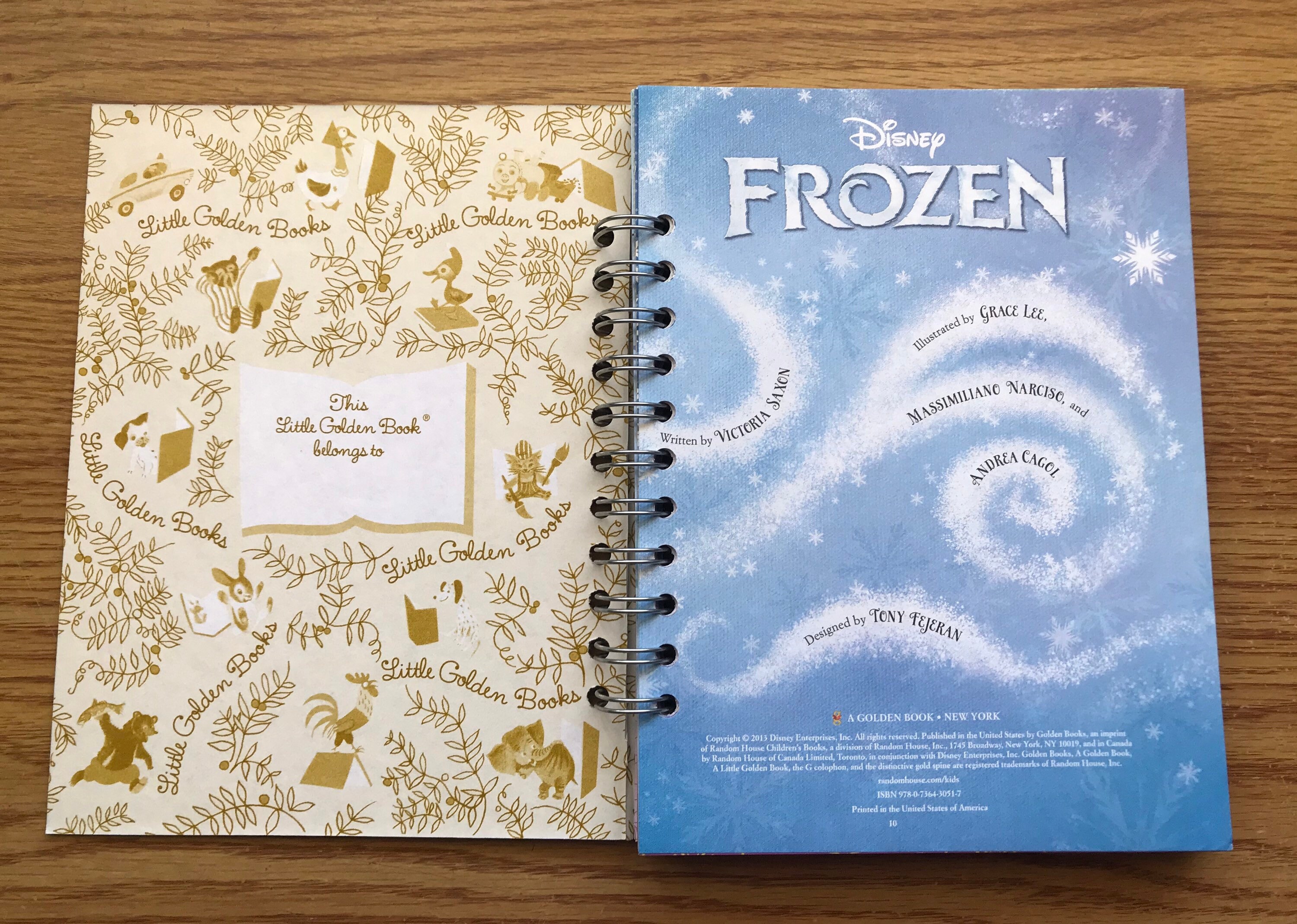 Little Golden Book Frozen Journal - Etsy