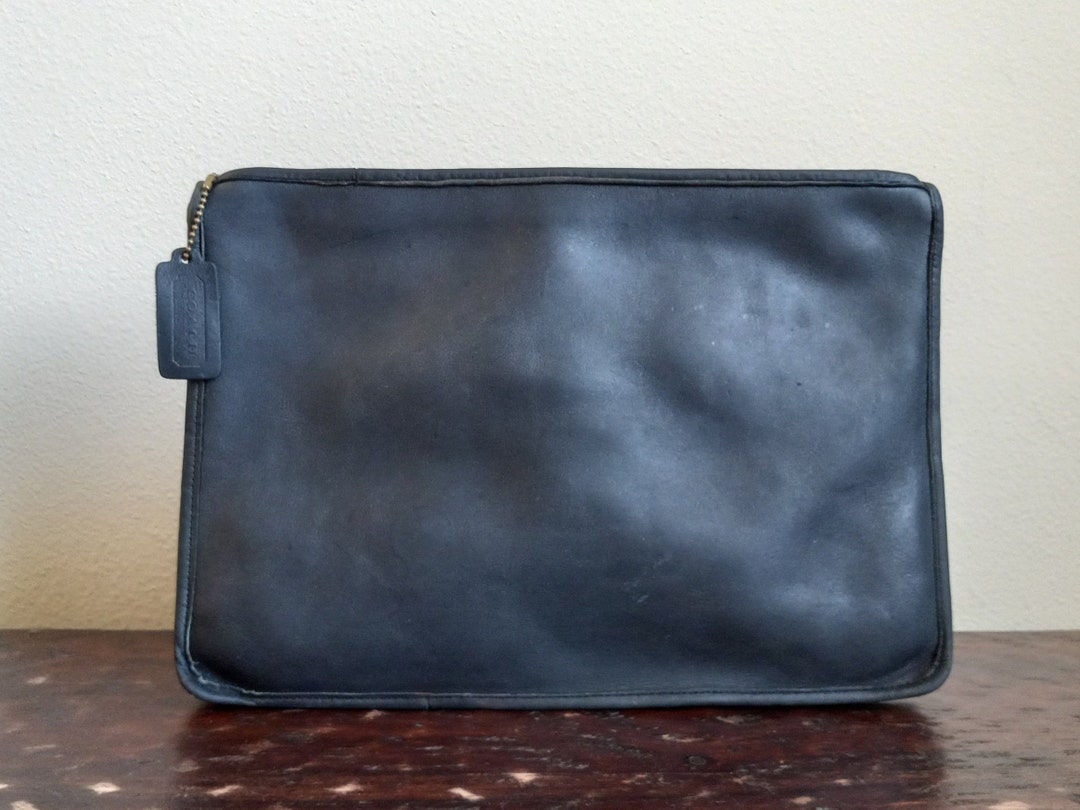 Black Coach Slim Clutch Large Modern Style No. 9555 New York - Etsy