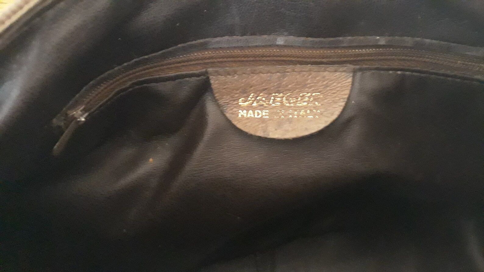 Made in ITALY Leather JAEGER Genuine Vintage Short Shoulder Bag - Etsy