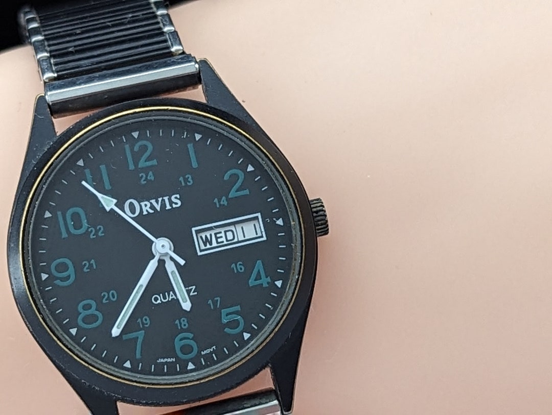 ORVIS Watch Day Date and Time Working Stretchable Bracelet Band ...