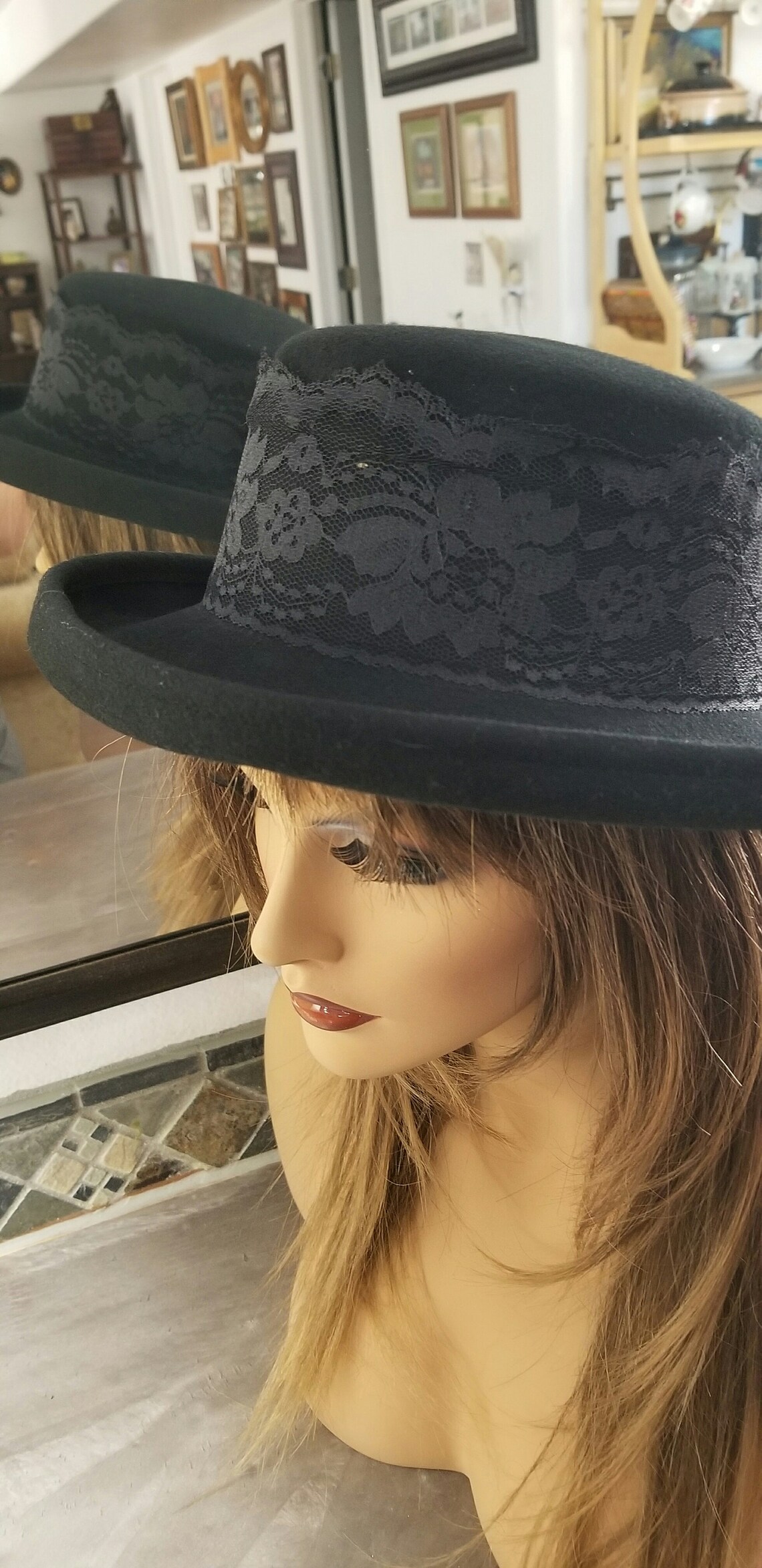 Classic Felt Wool Winter Hat Vintage Black Excellent Condition - Etsy