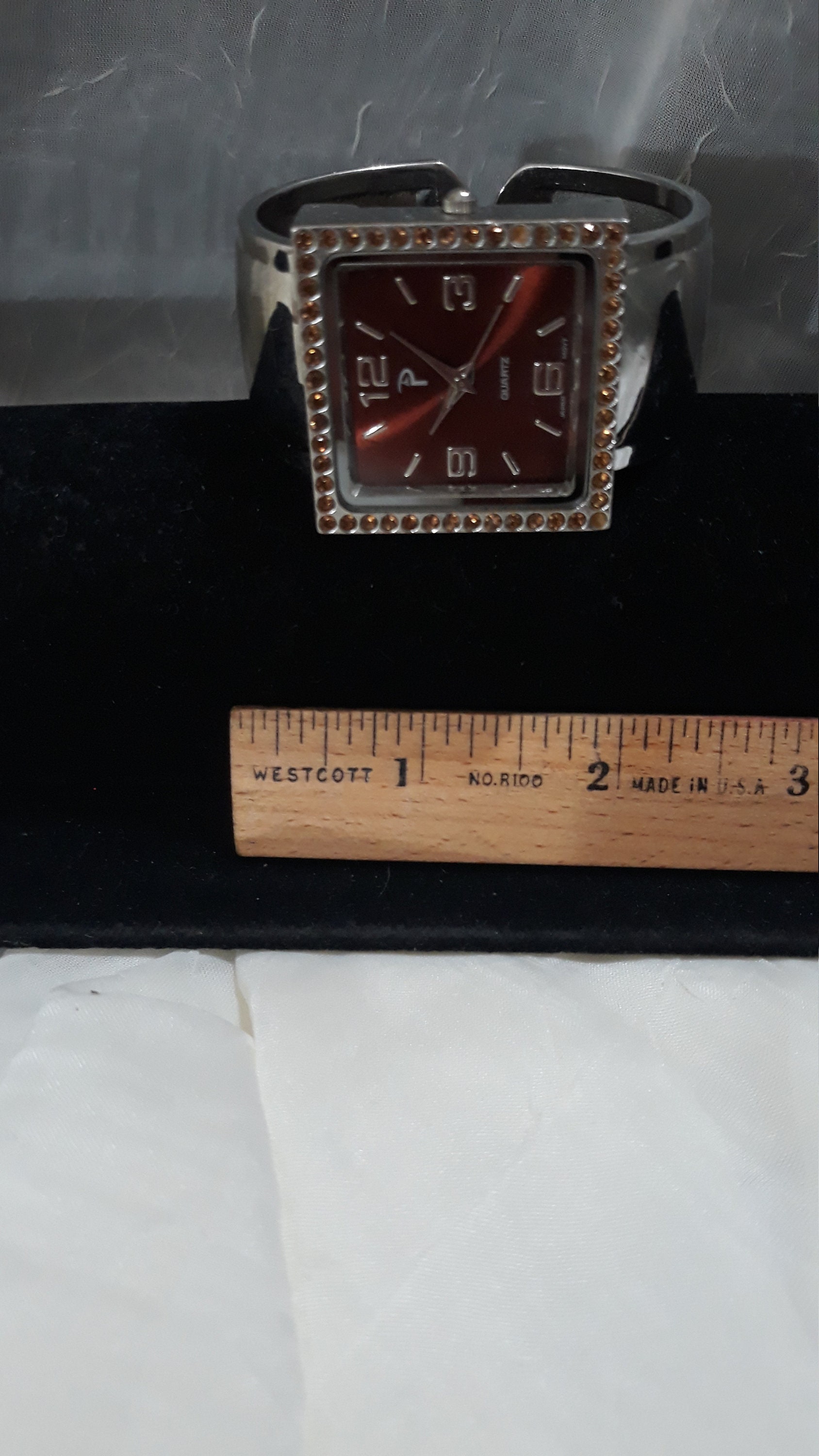 Silver Tone Chrome Watch with Monogram P Quartz Easy Watch | Etsy